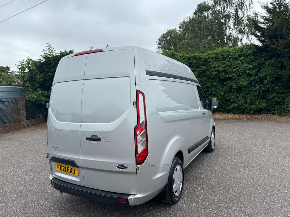 2021 Ford Transit Custom 2.0 EcoBlue High Roof Trend Van L1 H2 SWB HIGH ...
