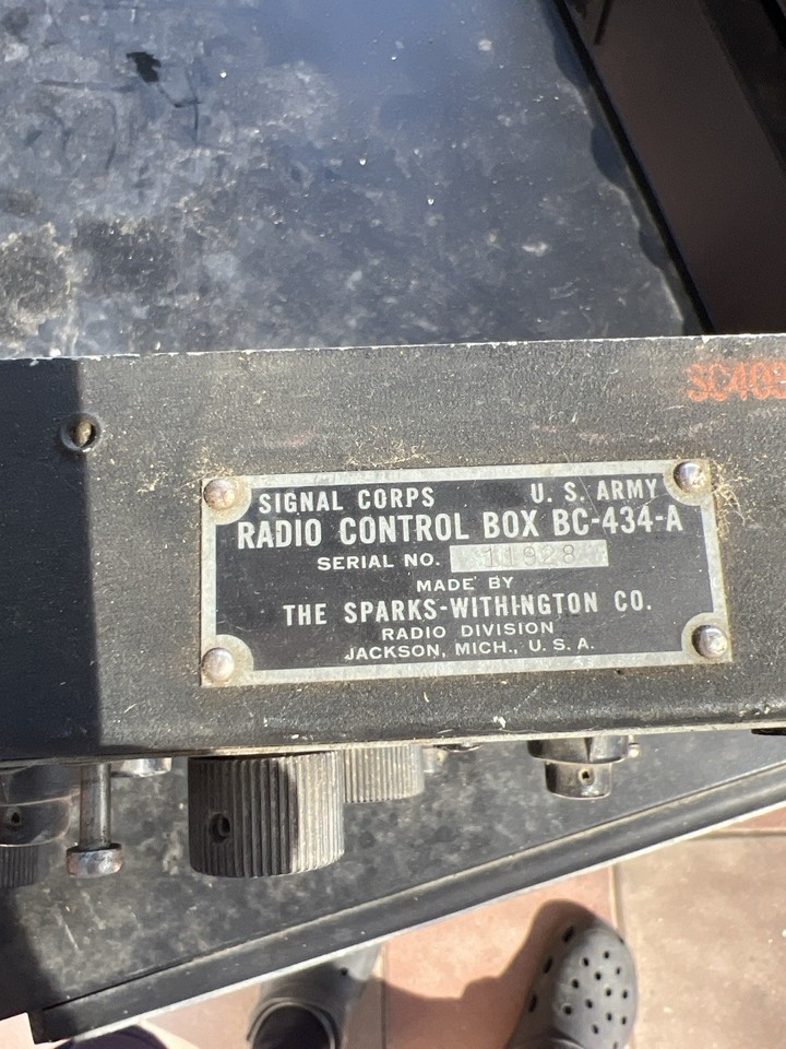 U.S. Army Signal Corps Radio Control Box BC-434-A | eBay