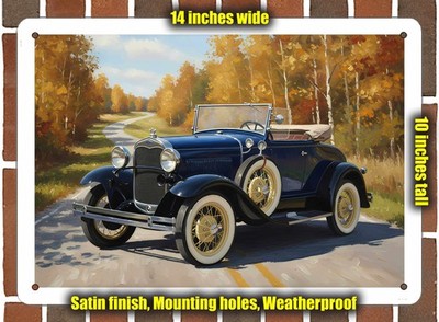 Metal Sign - 1930 Ford Model A 2 Oil Painting - 14x10 | eBay