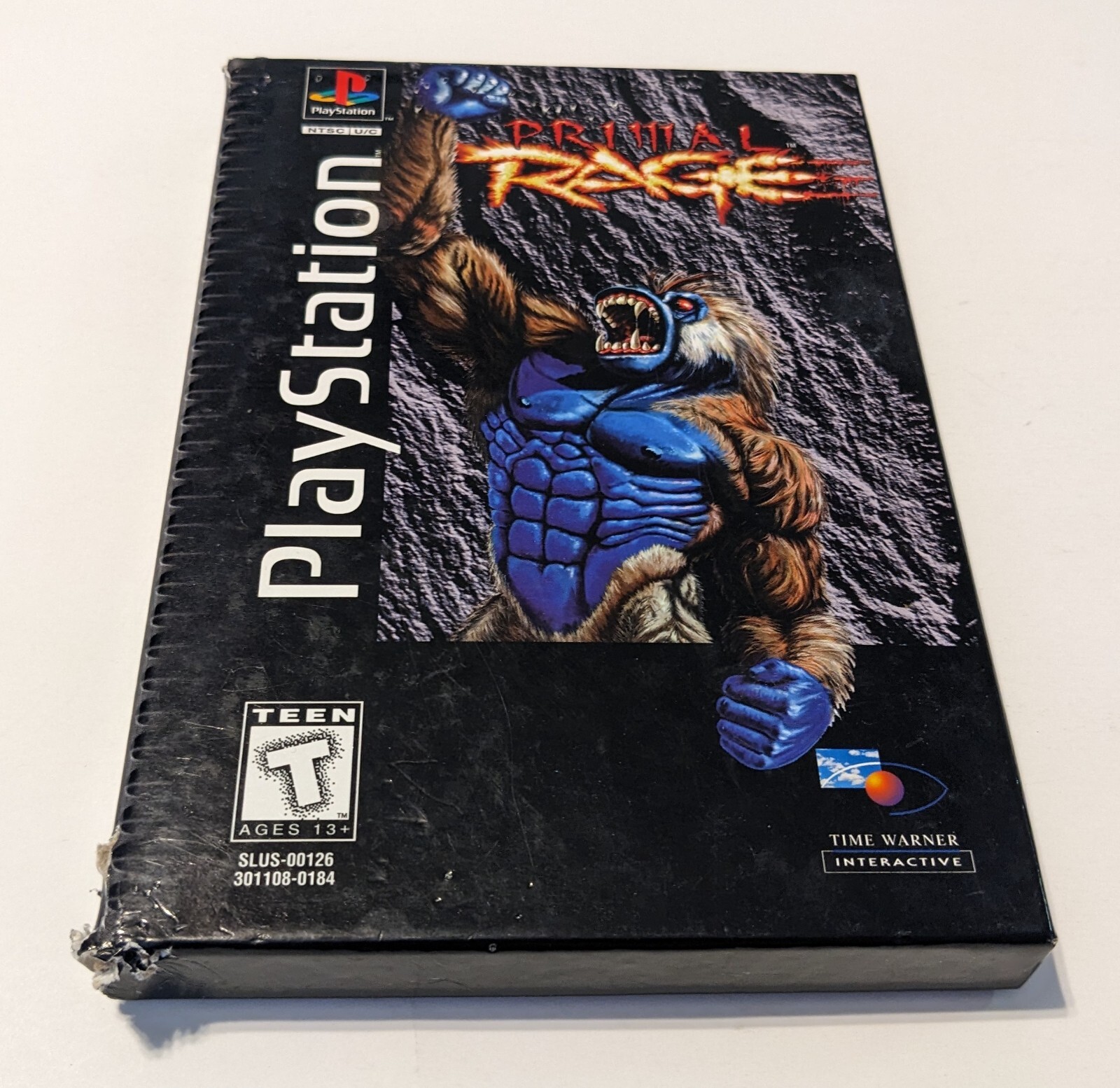 Primal Rage Playstation 1 PS1 Original Black Label Long Box Complete w ...