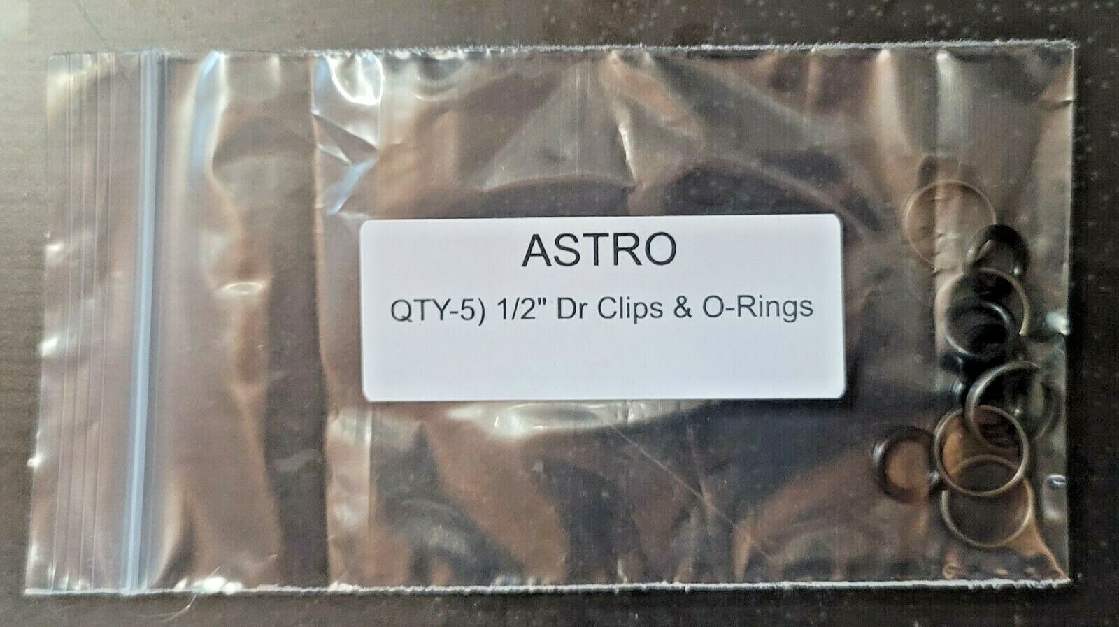 Astro clips 1/2" Socket Retaining clip & O-ring for impact wrenches, 5 ...