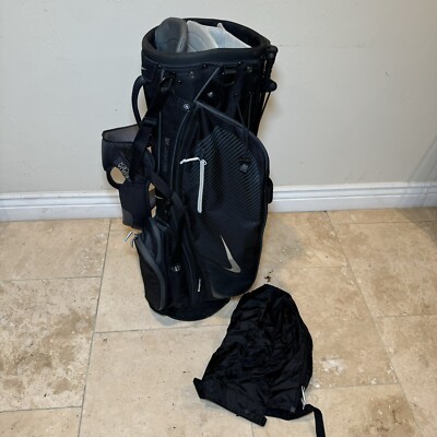 Nike Sport Lite Golf Stand Bag 5 Way Club Divider Dual Strap W Cover ...