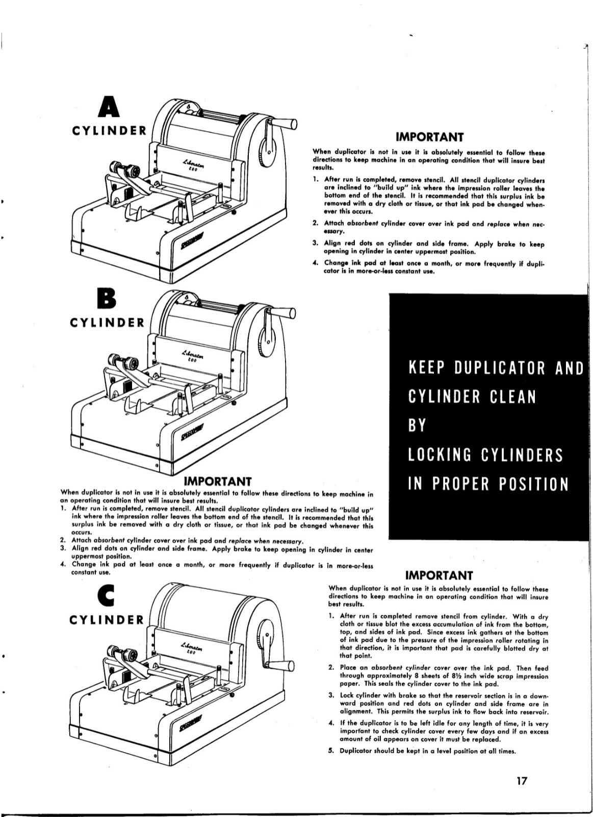 Speed-o-Print 50 Stencil Duplicator Manual | eBay