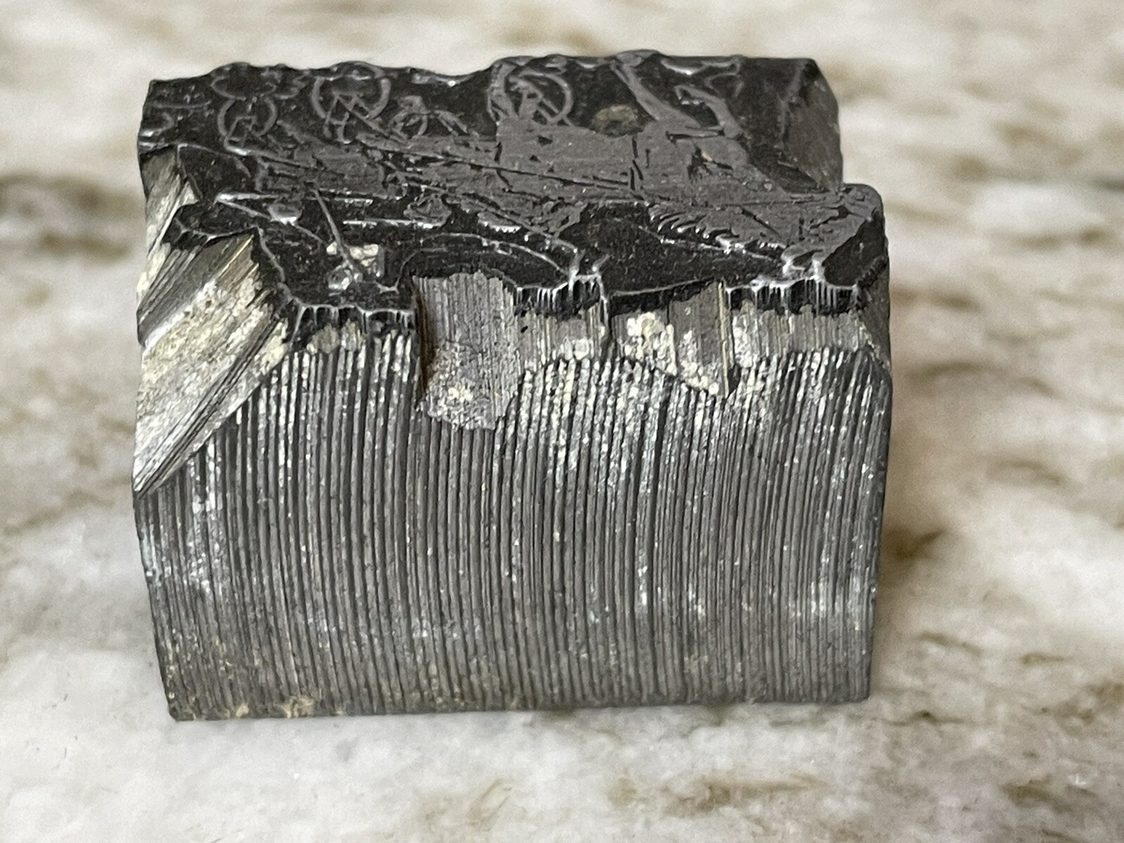 Vintage Letterpress Printing Block, All Metal Print Block - Horse Drawn ...