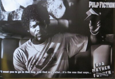 Pulp Fiction Bad Ass - Poster-Laminated available-90cm x 60cm-Brand New ...