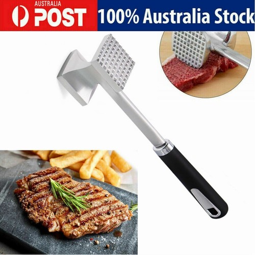 Stainless Steel Meat Mallet Tenderizer Steak Beef Chicken Hammer ...