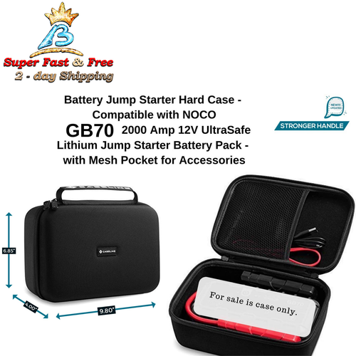 Hard Case Keeper Pouch For NOCO Boost HD GB70 2000 Amp Jump Starter ...