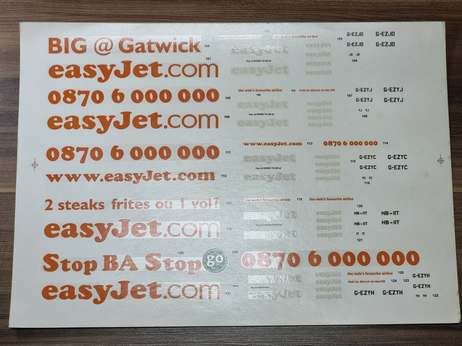 Boeing 737 & Airbus A320 Easyjet Brasil Decals BD144-775 1/144 | eBay