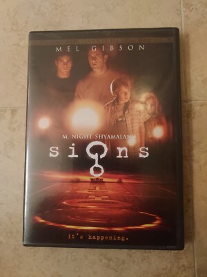 Signs (DVD, 2002) Pre-Owned Tested Working Great Condition Good Movie ...