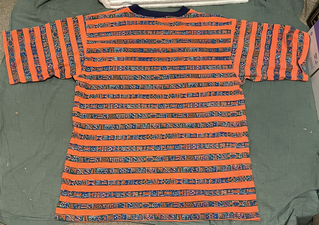 VINTAGE SURF SHIRT Mens 90s (O.R.C SPORT Surfwear) NEON RETRO SURF ...