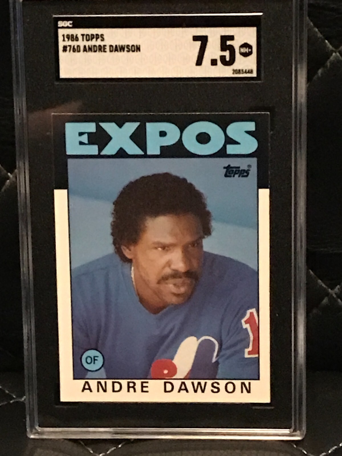 1986 Topps Montreal Expos Andre Dawson #760 Baseball Card SGC 7.5 Near ...