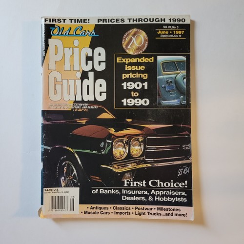Old Cars Price Guide Volume 20 No. 3 June 1997 Prices through 1990 | eBay