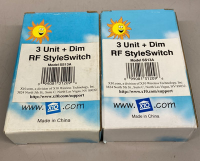 Lot 2 (PAIR) x10 SS13A stick-a-switch remote wall switch for x10 home ...