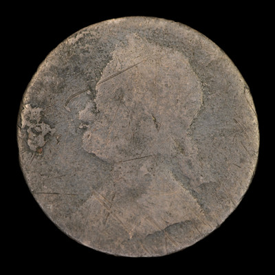 Great Britain George II 1743 1/2P Half Penny Colonial Copper Coin Fair ...