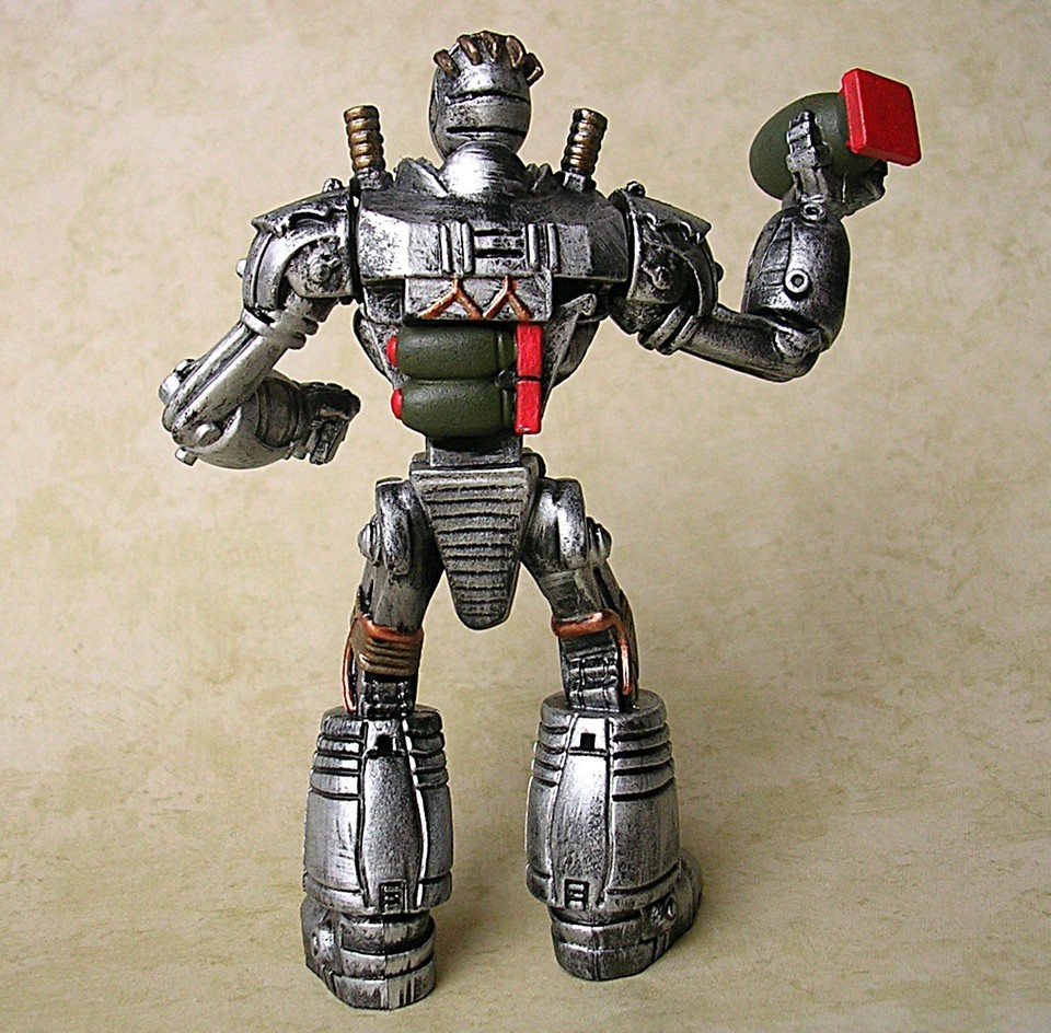 Fallout Liberty Prime Statue 4" tall Nanoforce PVC Figure custom ...