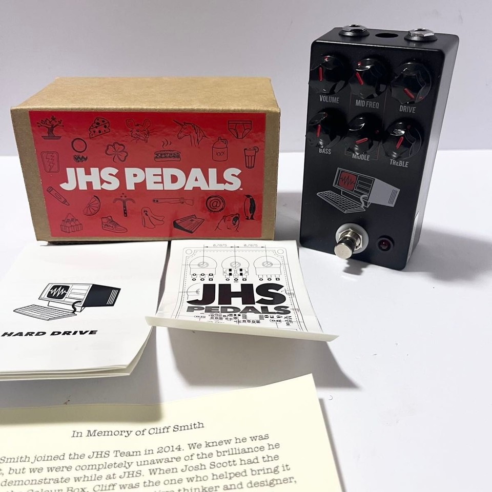 Brand new unused JHS PEDALS HARD DRIVE guitar distortion pedal effect ...