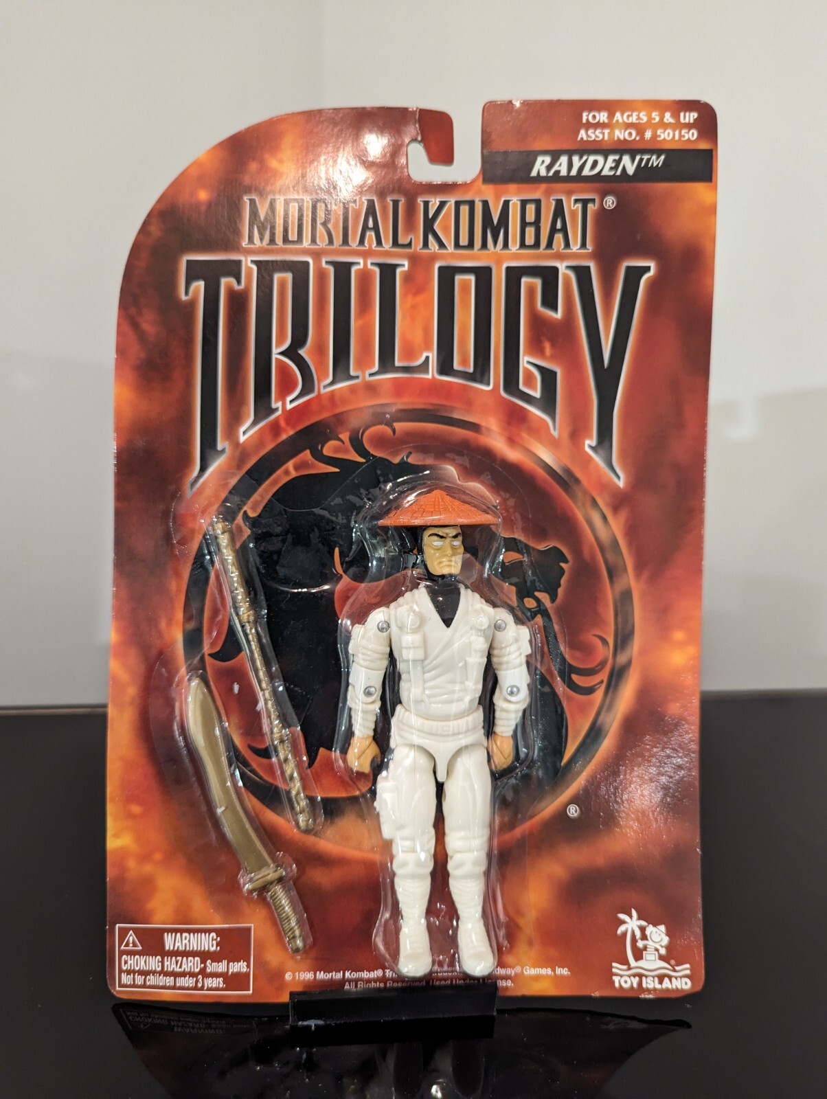 Mortal Kombat Trilogy RAIDEN Action Figure Toy Island Movie SEALED 1996 ...