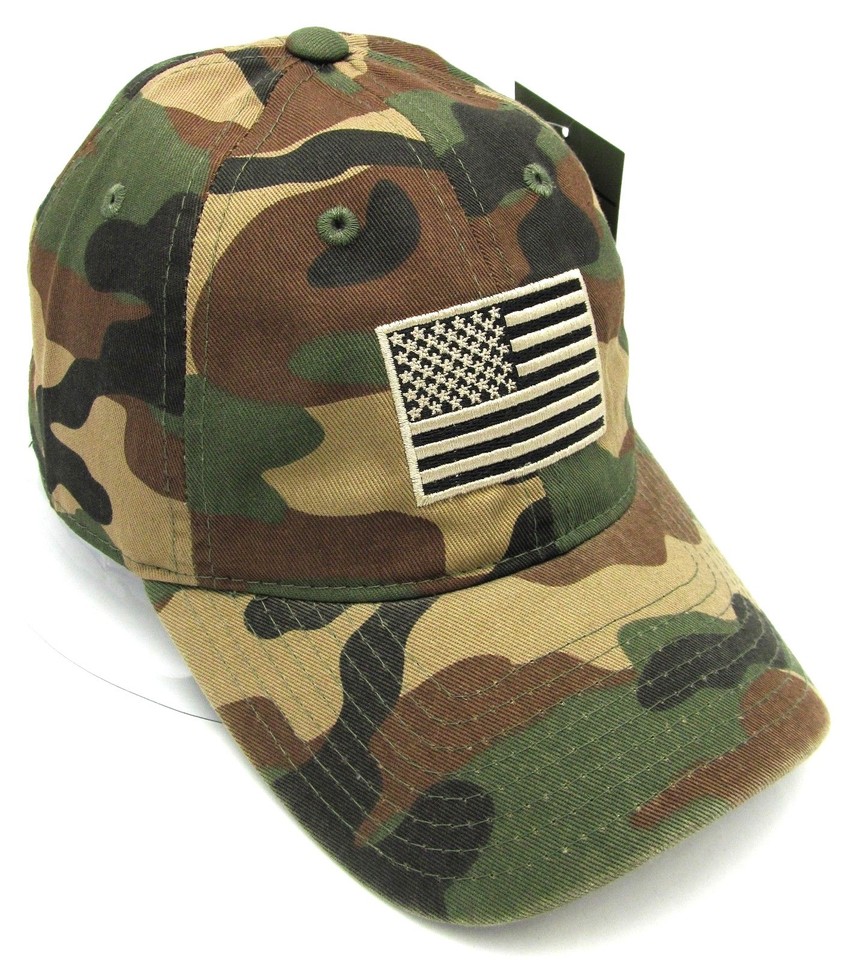 US Flag Hat Cap USA American Military Tactical Operator Adjustable OSFM ...