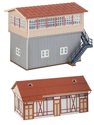 Faller 120113 Signal Box 132x86x103mm + Freight Shed 128x93x62mm New ...