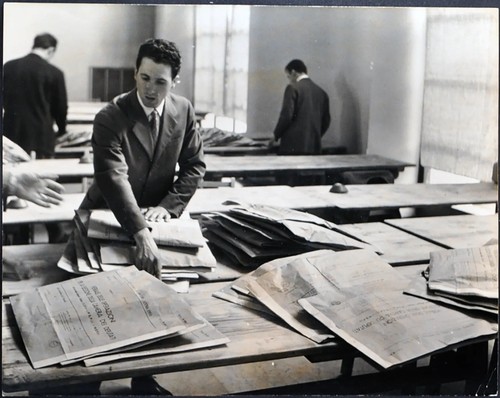 Photo de presse vintage Élection 1958 Cartes Liste Électorale FT 2178 ...