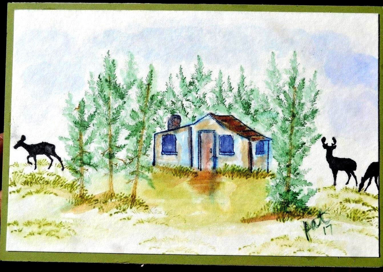 Rustic Cabins see photo 2 set 4962 STAMPS YOU GET Art Impressions ...