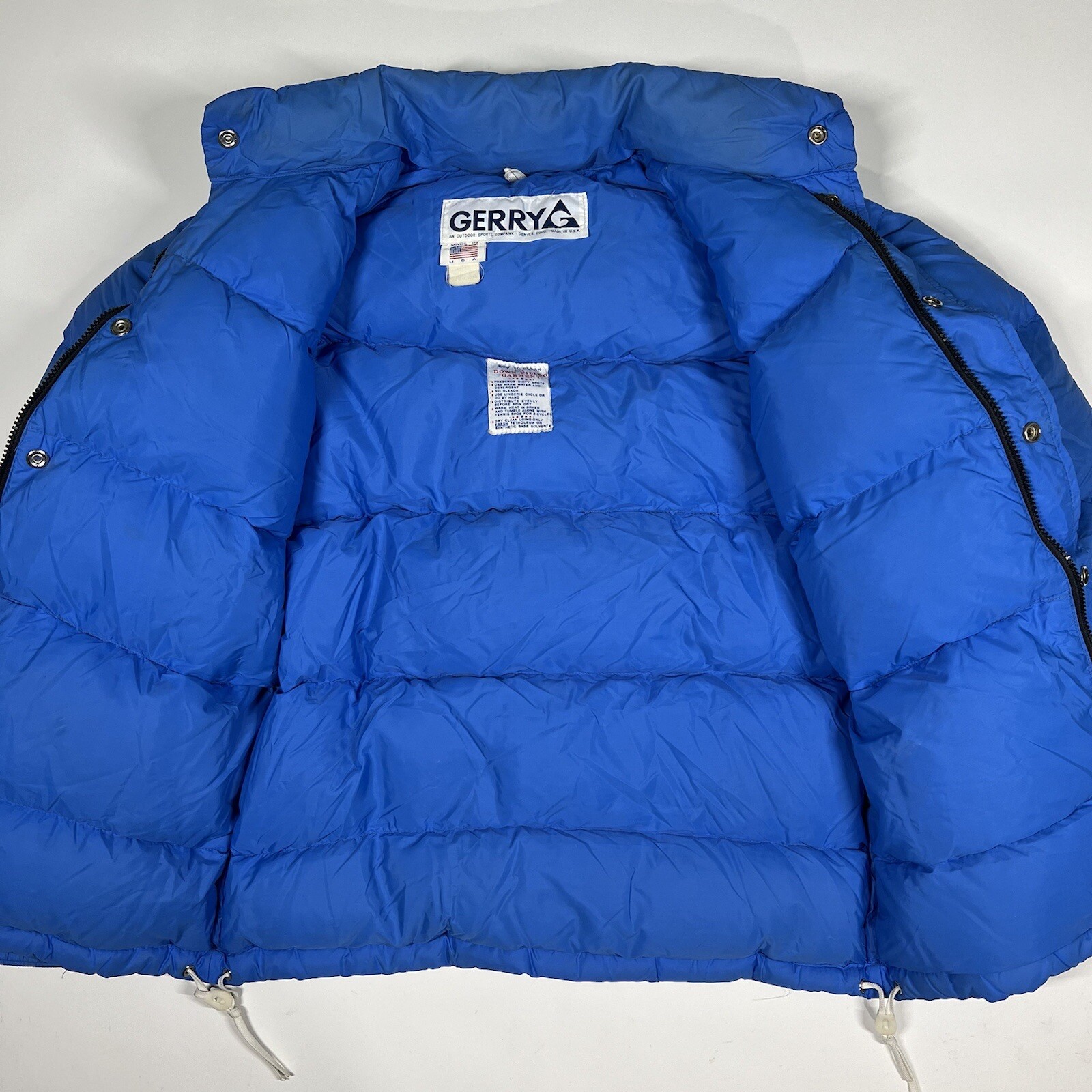 Vintage 80s Gerry Puffer Down Jacket Repair On Back S… - Gem