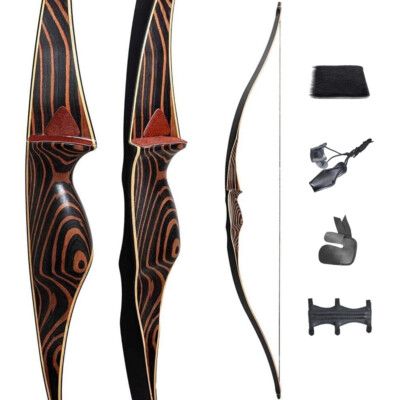 TOPARCHERY Archery 54'' Traditional Recurve Bow Hunting Handmade ...