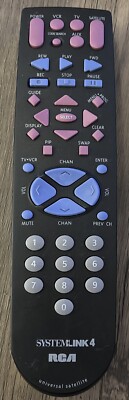 RCA RCSAT1-A 4 Device Universal Remote Control DIRECTV Tv Vcr Aux Code ...