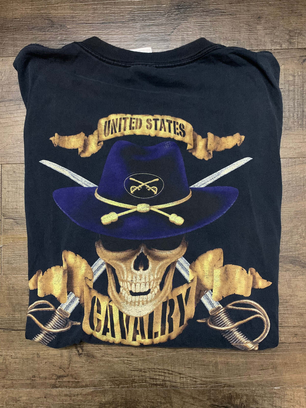 U.S. Calvary Size Xl Shirt Army Veteran Active Duty Rare vintage front ...