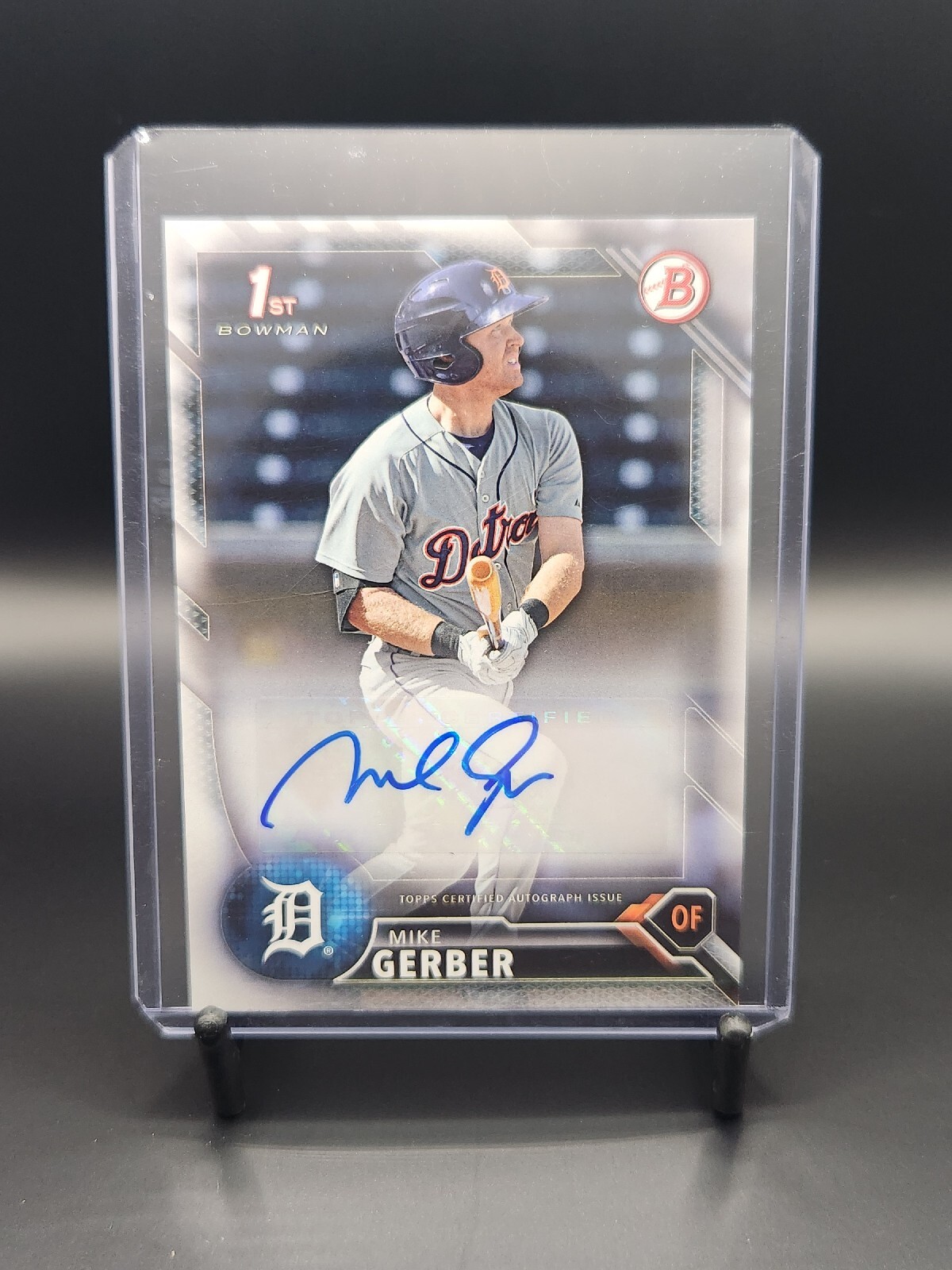 2016 BOWMAN/TOPPS 1ST AUTOGRAPH ROOKIE MIKE GERBER DETROIT TIGERS #PA ...