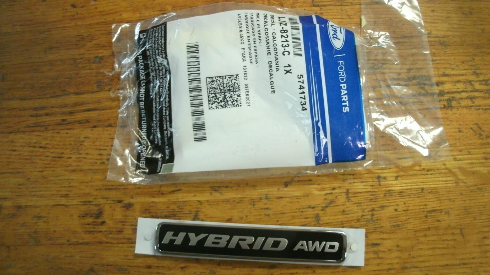 NEW 2021 2022 FORD ESCAPE HYBRID AWD REAR HATCH EMBLEM NAMEPLATE LJ6Z ...