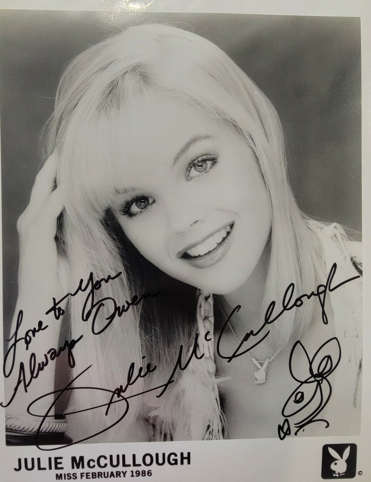 Playboy press photo Julie McCullough Autograph Signed Photo Photograph ...