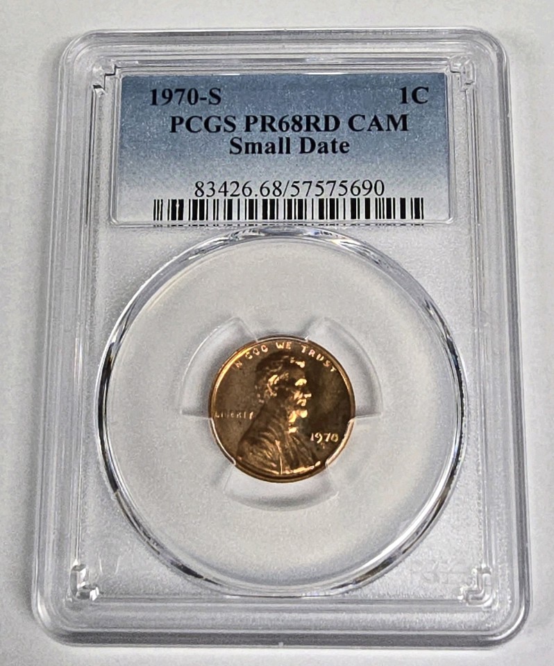 Lincoln Cent 1970-S Small Date Proof PCGS PR68RD CAM Red Cameo | eBay
