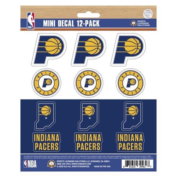 Indiana Pacers Mini Decal 12 Pack [NEW] NBA Sticker Emblem Car Truck | eBay