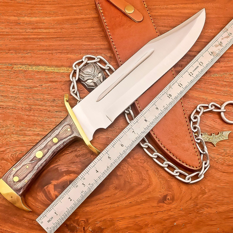 CUSTOM Handmade J2 STEEL KNIFE Camping Hunting Knife TIMBER RATTLER ...