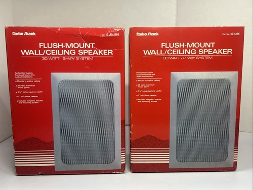 NEW Radio Shack Flush Mount Wall Ceiling Speaker 30 Watts 2-Way (2 ...