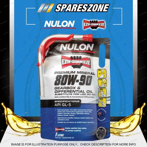 Nulon 80W-90 Gear & Differential Oil 1L for FORD Escape Falcon FG Laser ...