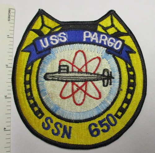 US NAVY SUBMARINE USS PARGO SSN-650 PATCH Older Vintage Asian Made ...