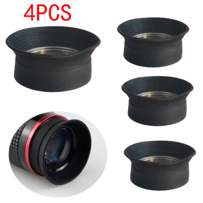 4PCS Binocular Microscope Eyepiece Cup Rubber Eye Lens Guard Shield For ...