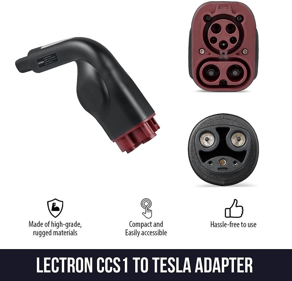 Lectron CCS to Tesla Charger Adapter 800V DC for Tesla Owners Only CCS1 ...
