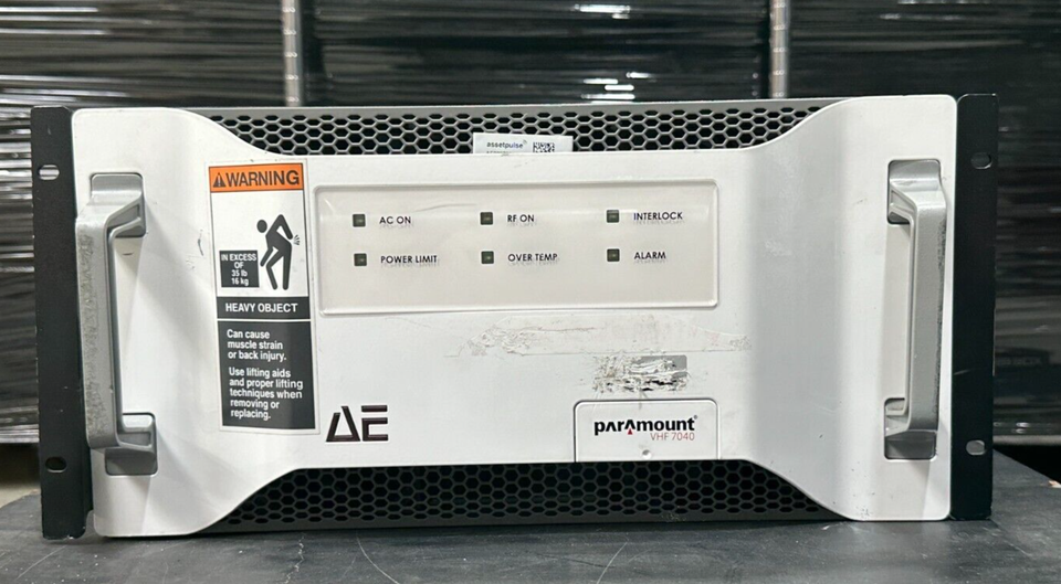 AE Advanced Energy Paramount VHF 7040 7kW, RF Generator 40.63 MHz 620V ...