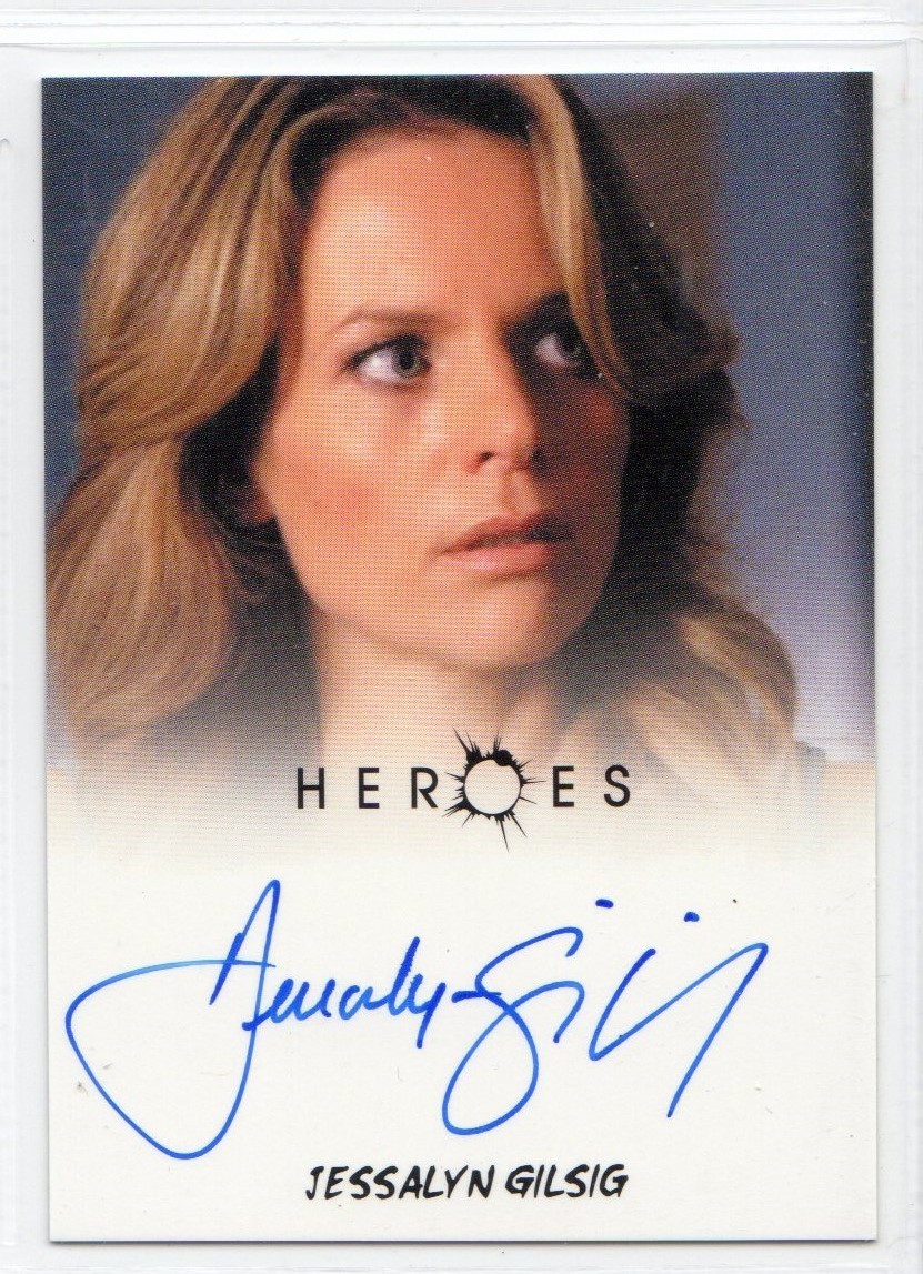 Heroes Archives Autograph card Jessalyn Gilsig/Meredith Gordon auto ...