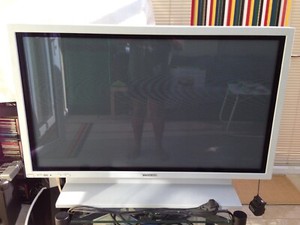 TOSHIBA PLASMA 42 INCH TV TH-42WP27 SILVER WITH MATCHING STAND | eBay