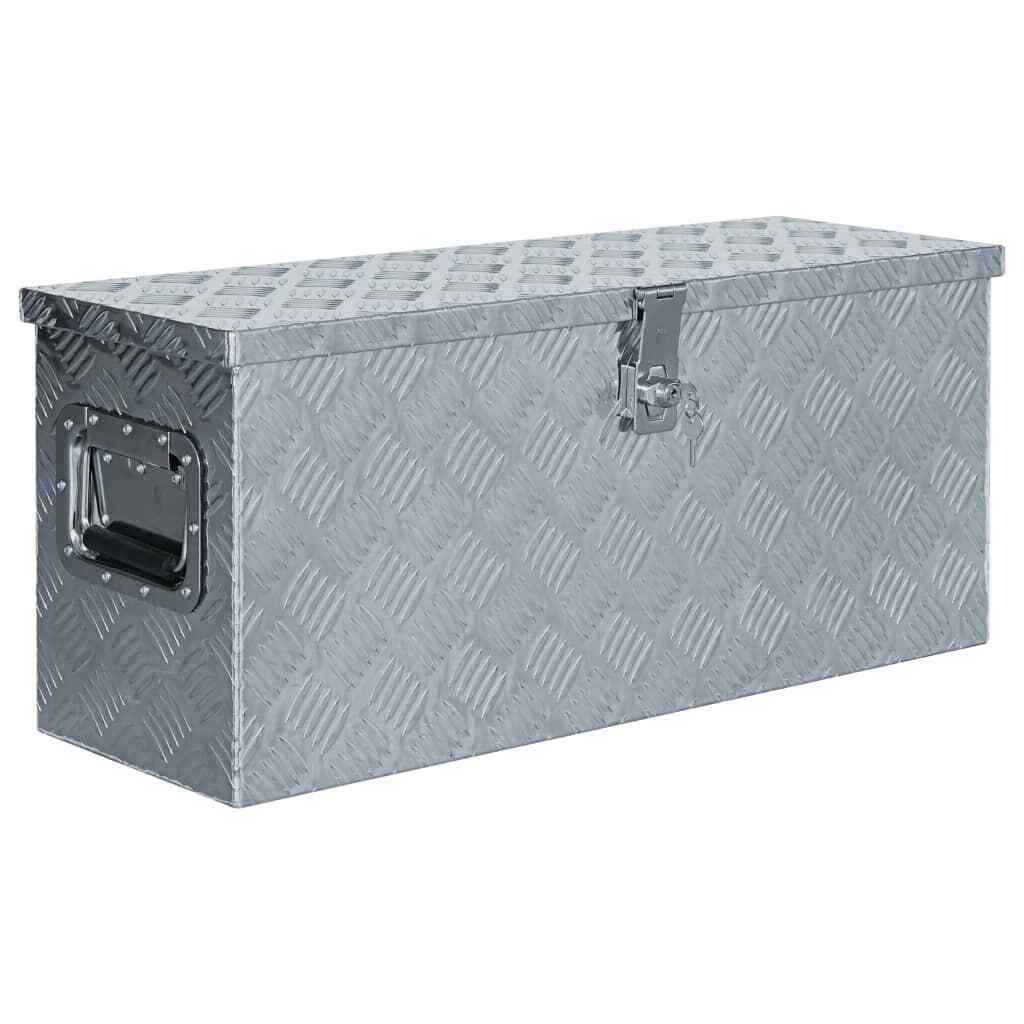 Storage Box Tool Cabinet Organiser Chest Trunk Multi Sizes Aluminium ...