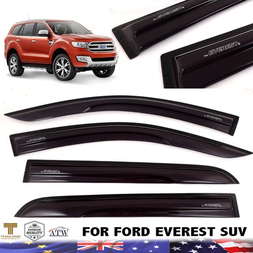 Black 4Doors Weather Protect Guard Visor Windshield For Ford Everest ...