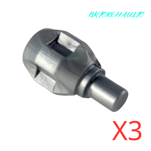 Lego Flat Silver Larger Blunt Grenade Tip Weapons Accessories Parts Lot ...