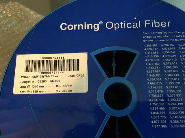 Single Mode fiber SMF-28 Optical Bare Fiber 25000 m / 25km | eBay