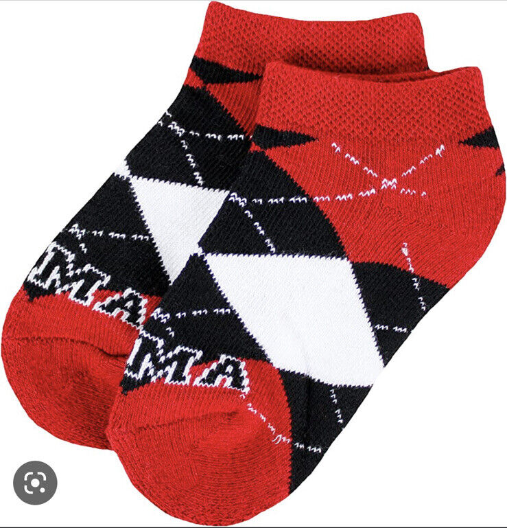 Alabama Crimson Tide Argyle Toddler Kids Socks 3-5 Years BAMA NEW | eBay