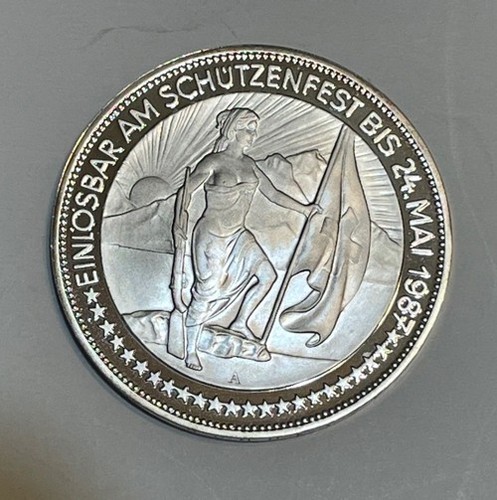 Switzerland - 1987 Silver "Shooting Thaler" - Scarce | eBay