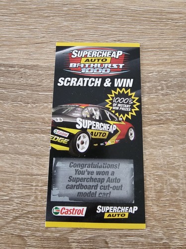 Supercheap Auto Bathurst 1000 Used Scratch Card V8 Supercars | eBay ...